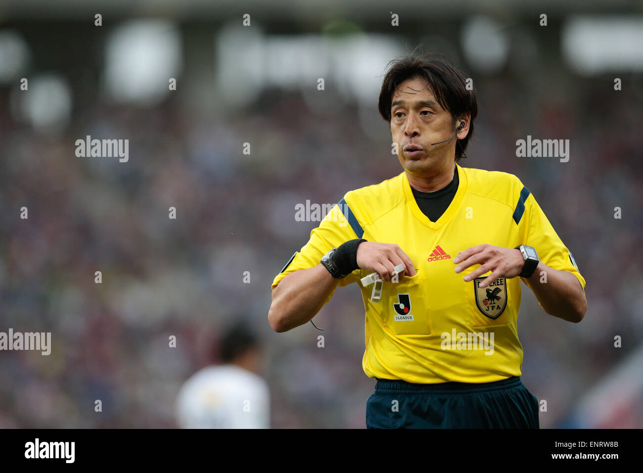 Tokyo, Japan. 10th May, 2015. Yuichi Nishimura (Referee) Football ...