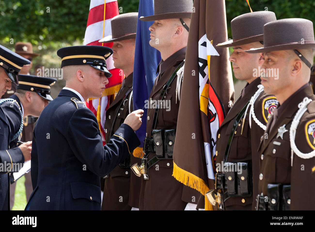 Police honor guard competition hi-res stock photography and images - Alamy