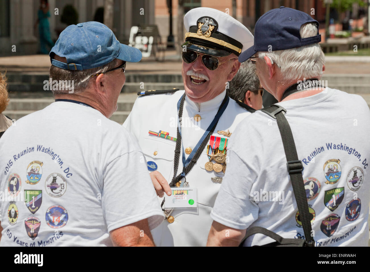 Retired Navy officer at Naval Memorial 2015 reunion - Washington, DC ...