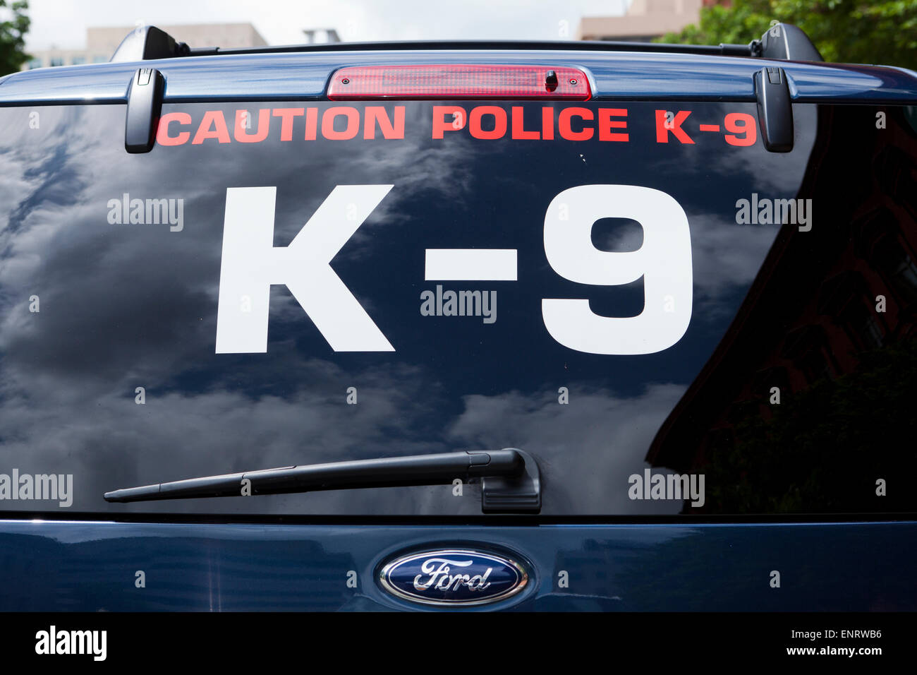 US Federal Government Police K-9 vehicle - USA Stock Photo - Alamy