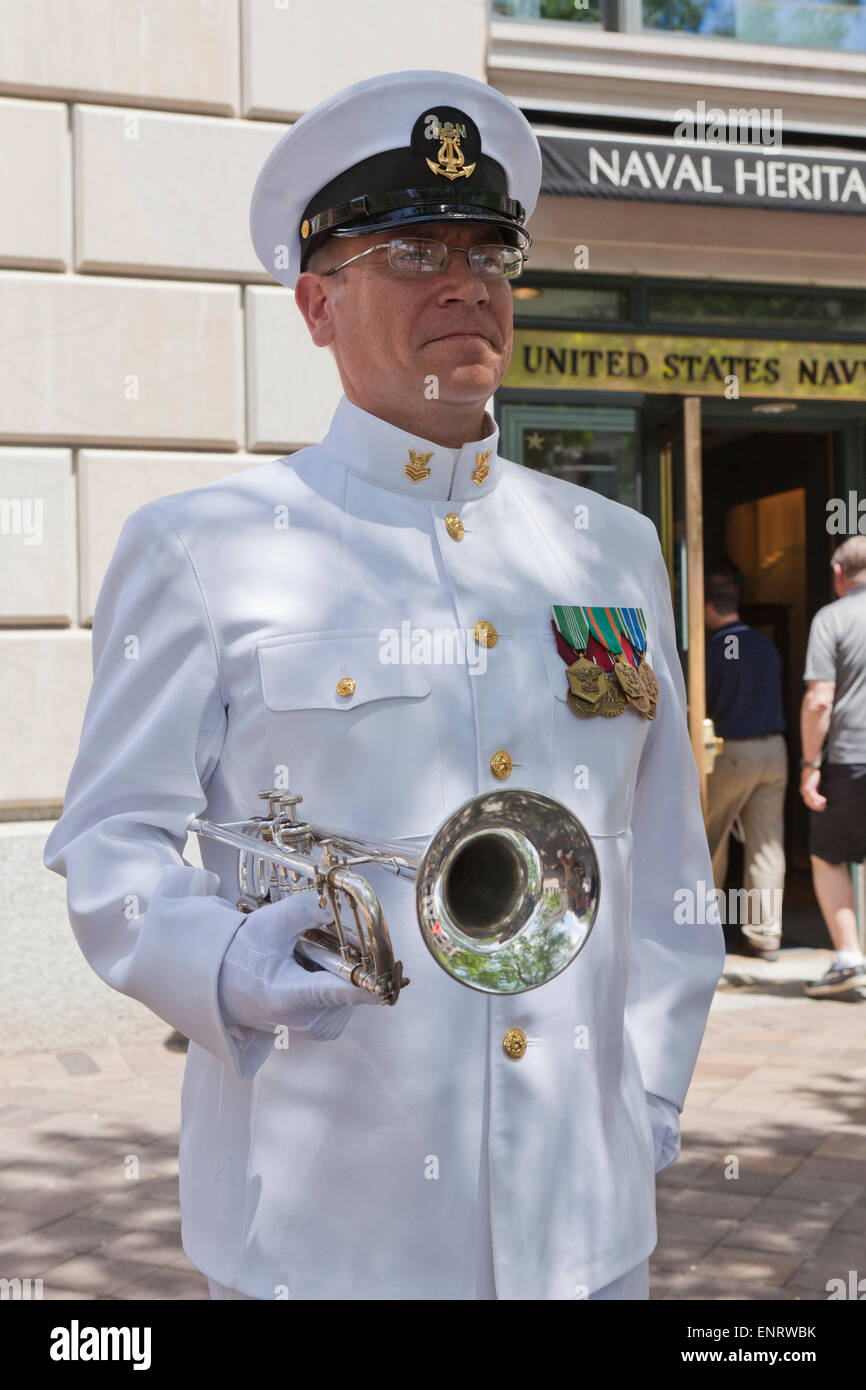 Navy trumpeter - USA Stock Photo - Alamy