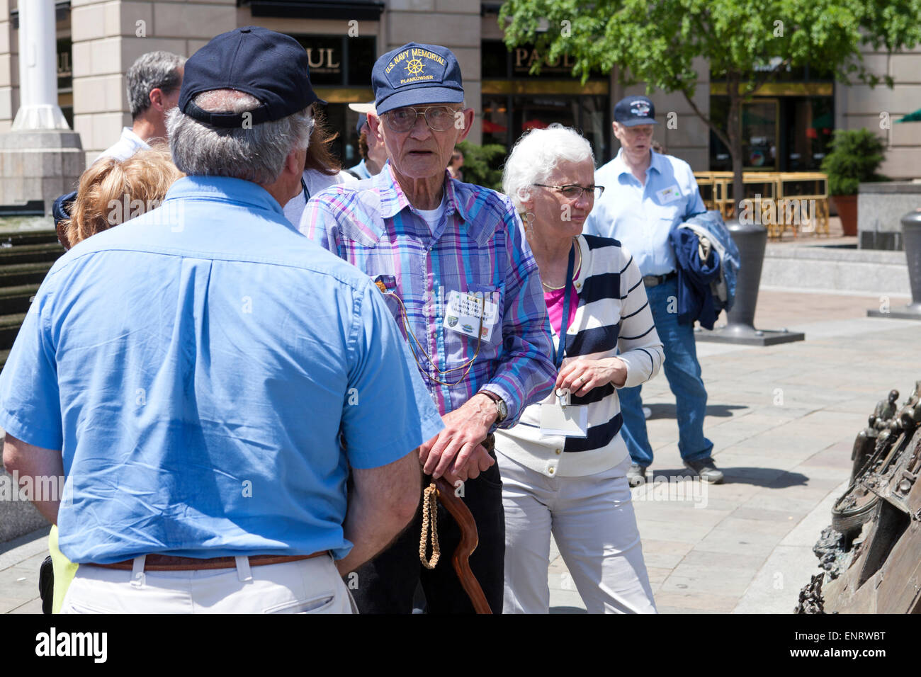 Retired Navy officer at Naval Memorial 2015 reunion - Washington, DC ...