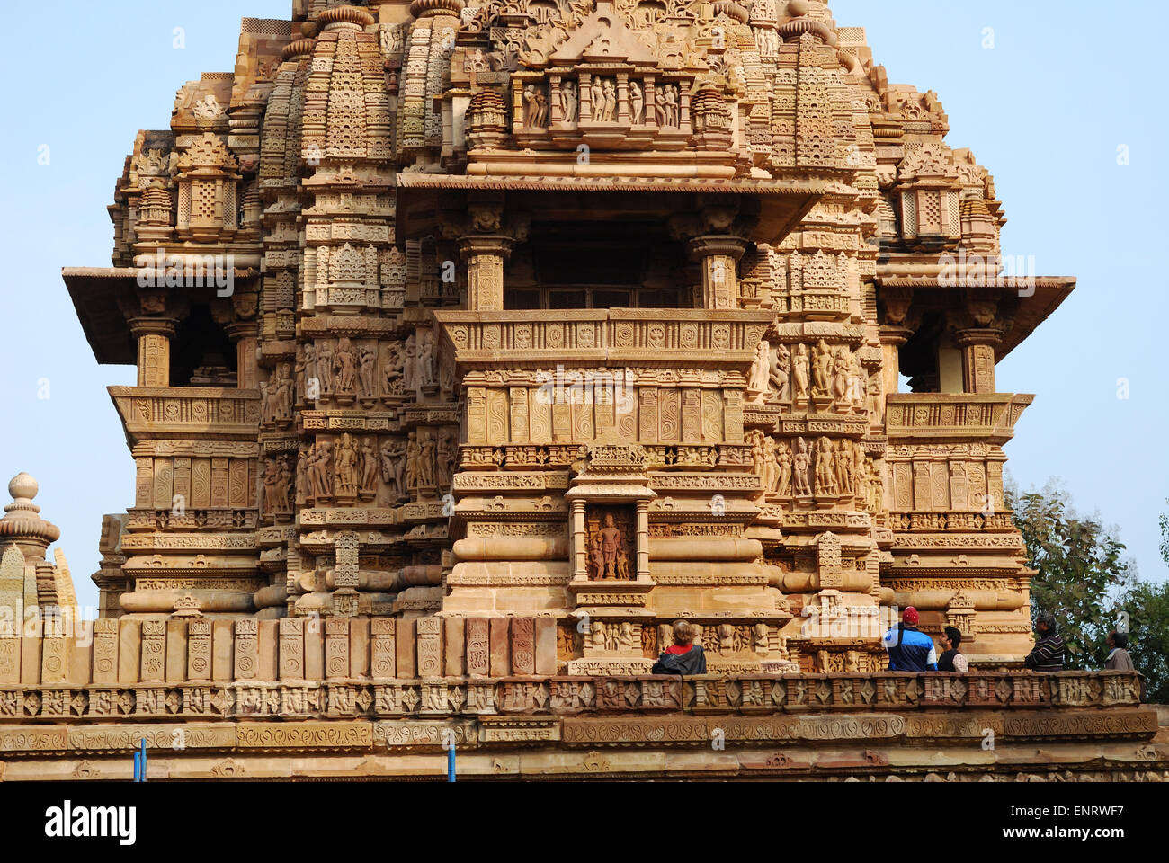 lakshmana temple at khajuraho india.this is a unesco world heritage ...