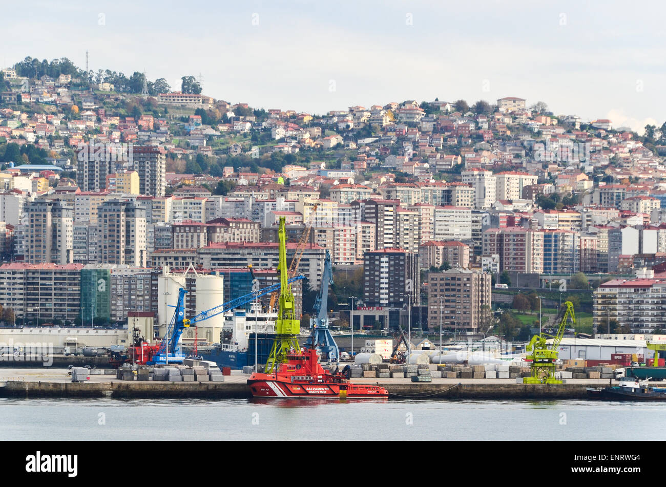 City and port of Vigo, Spain Stock Photo - Alamy