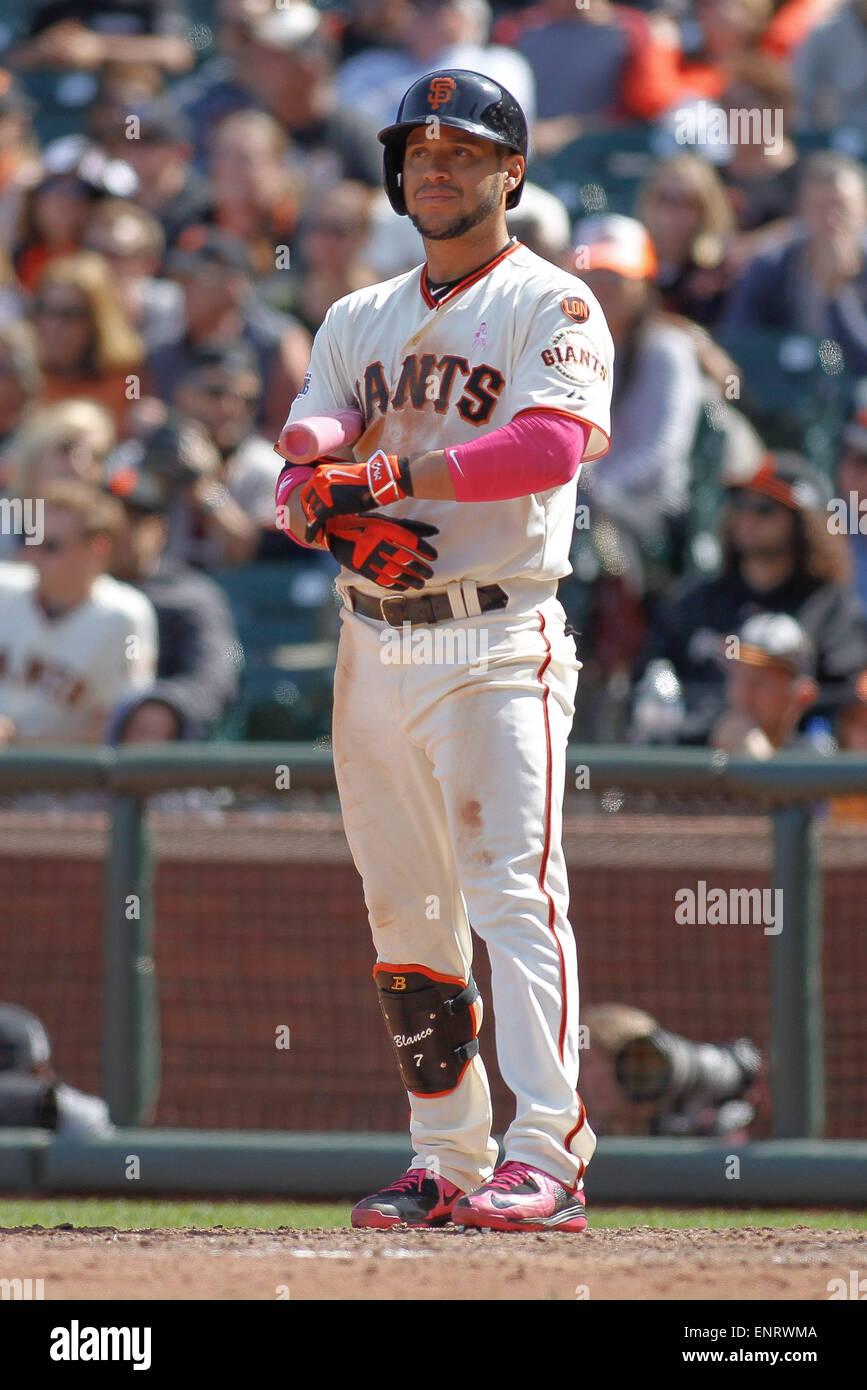 San Francisco, CA. 10th May, 2015. San Francisco Giants right fielder ...