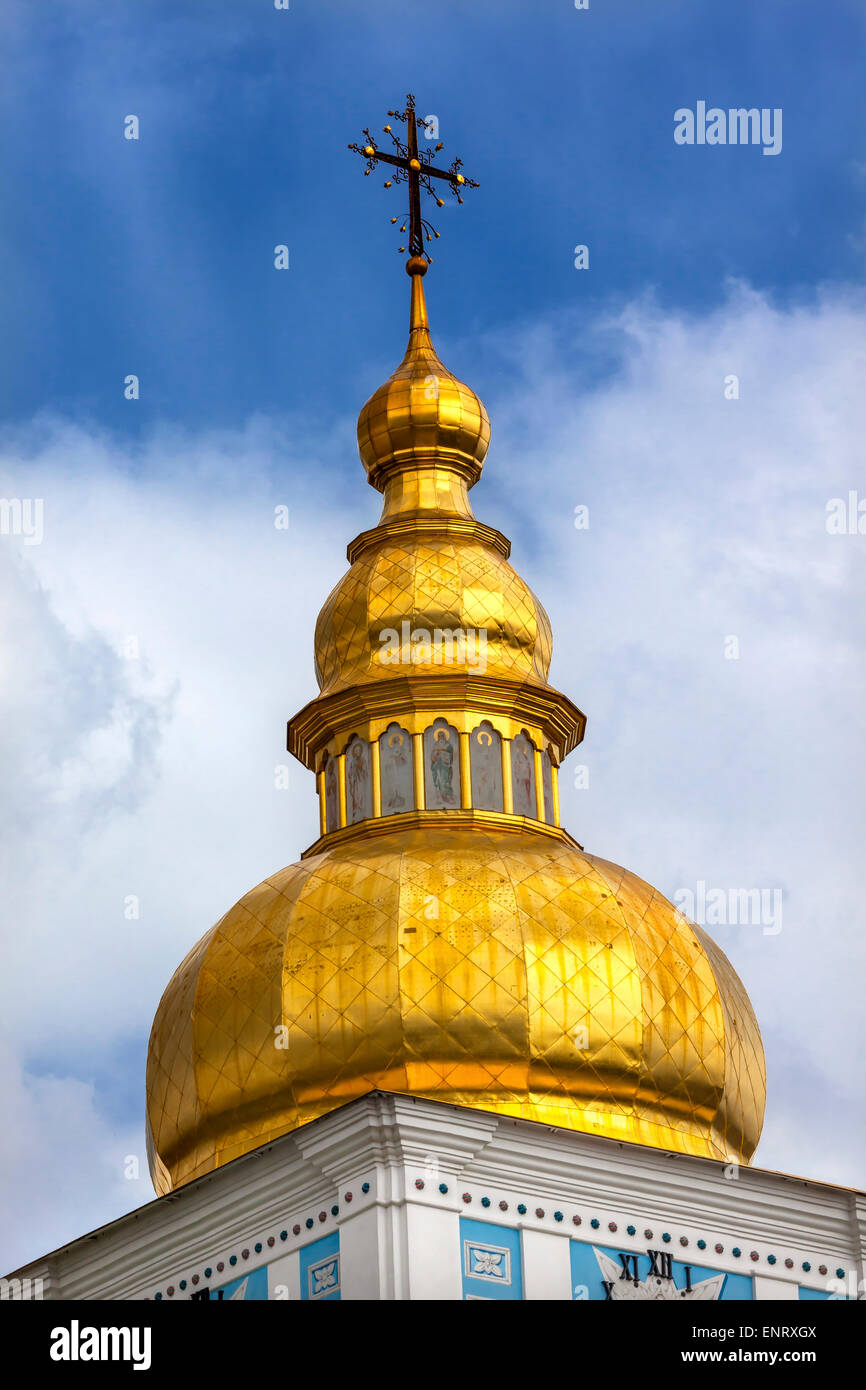 Saint Michael Monastery Spire Cathedral Kiev Ukraine. Saint Michael's ...