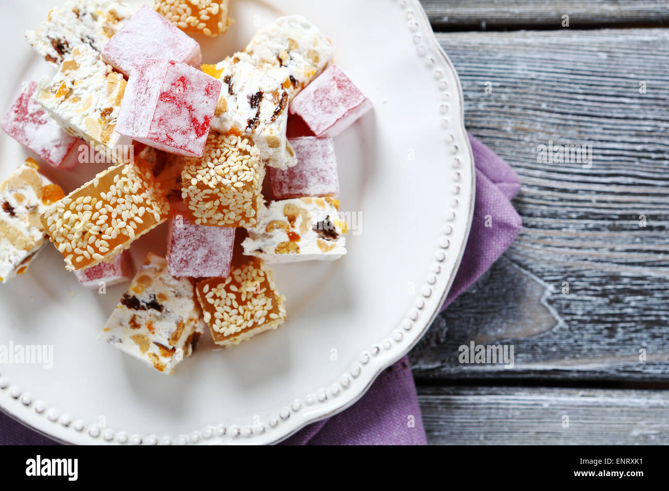 White turkish delight hi-res stock photography and images - Alamy