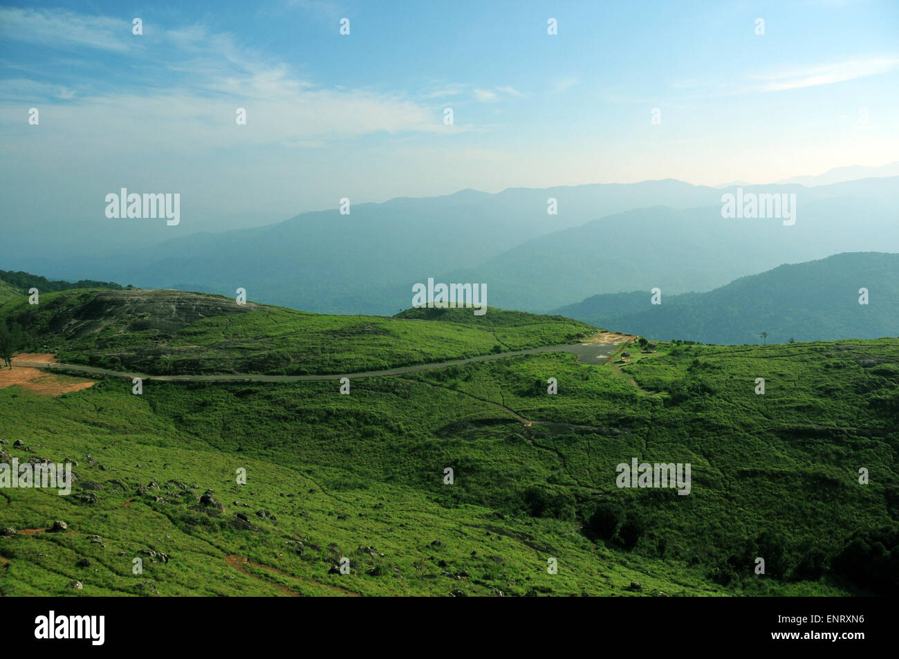 Beautiful hill and sky Stock Photo - Alamy