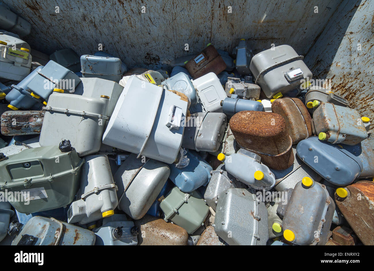 Old gas meter hi-res stock photography and images - Alamy