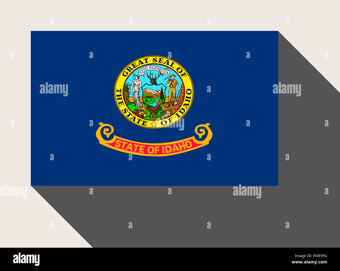Idaho state map hi-res stock photography and images - Alamy