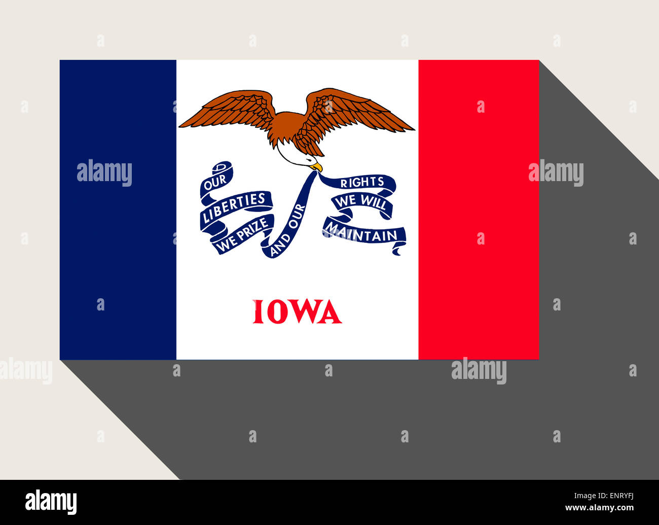 Iowa state map hi-res stock photography and images - Alamy