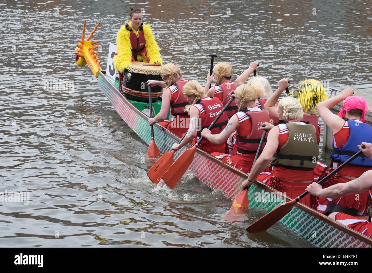 Gloucester, UK. 10th May, 2015. Dragon boat racing teams gather at ...