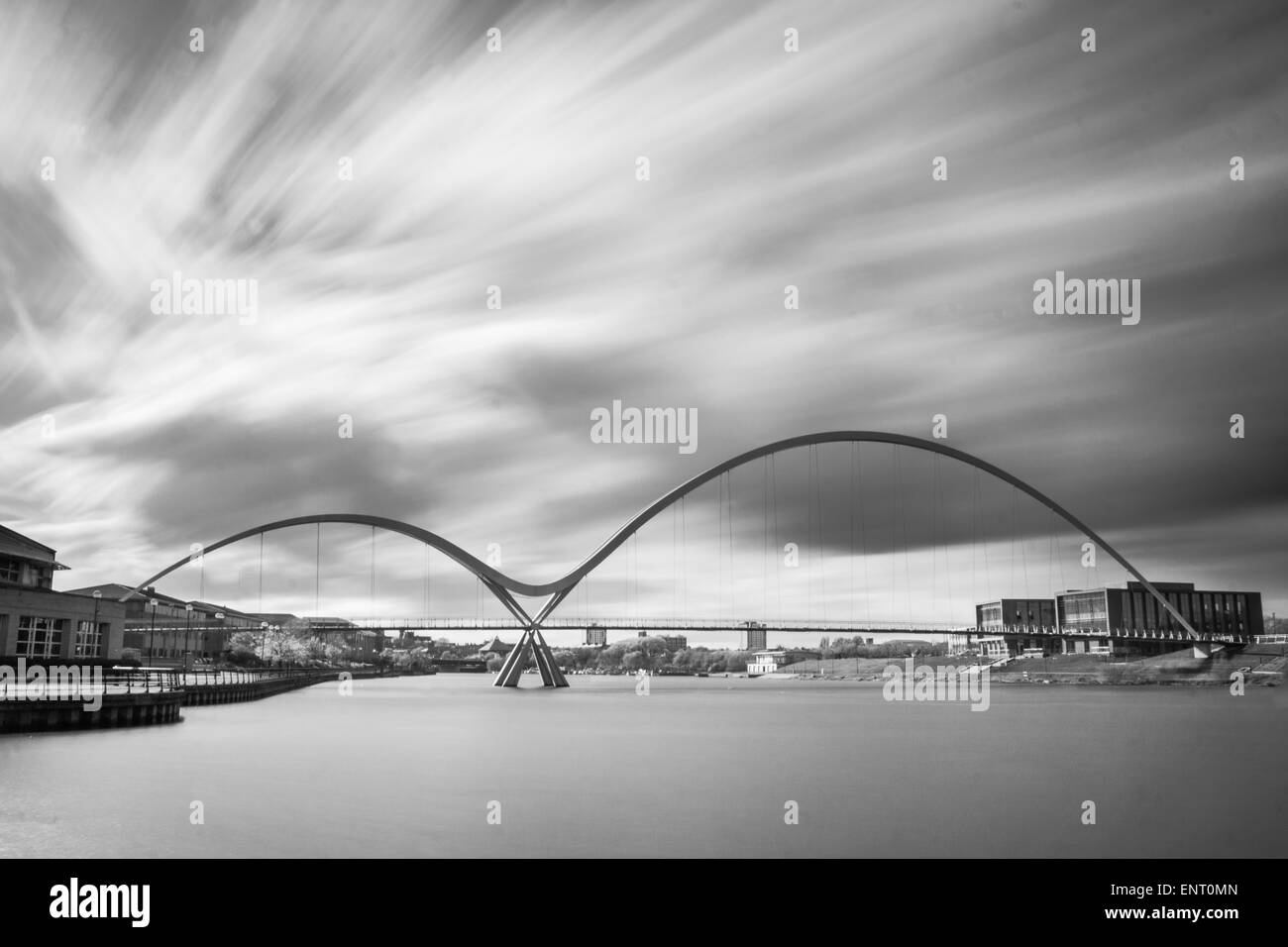 Infinity Bridge in Stockton on Tees, Teesside Stock Photo - Alamy