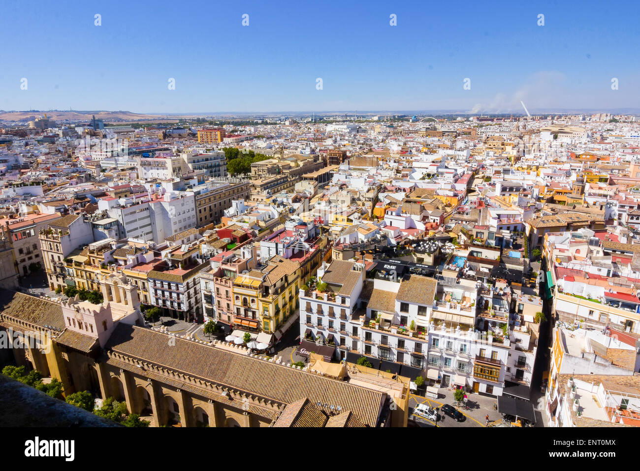 Aerial view of the city of Seville, Spain Stock Photo - Alamy