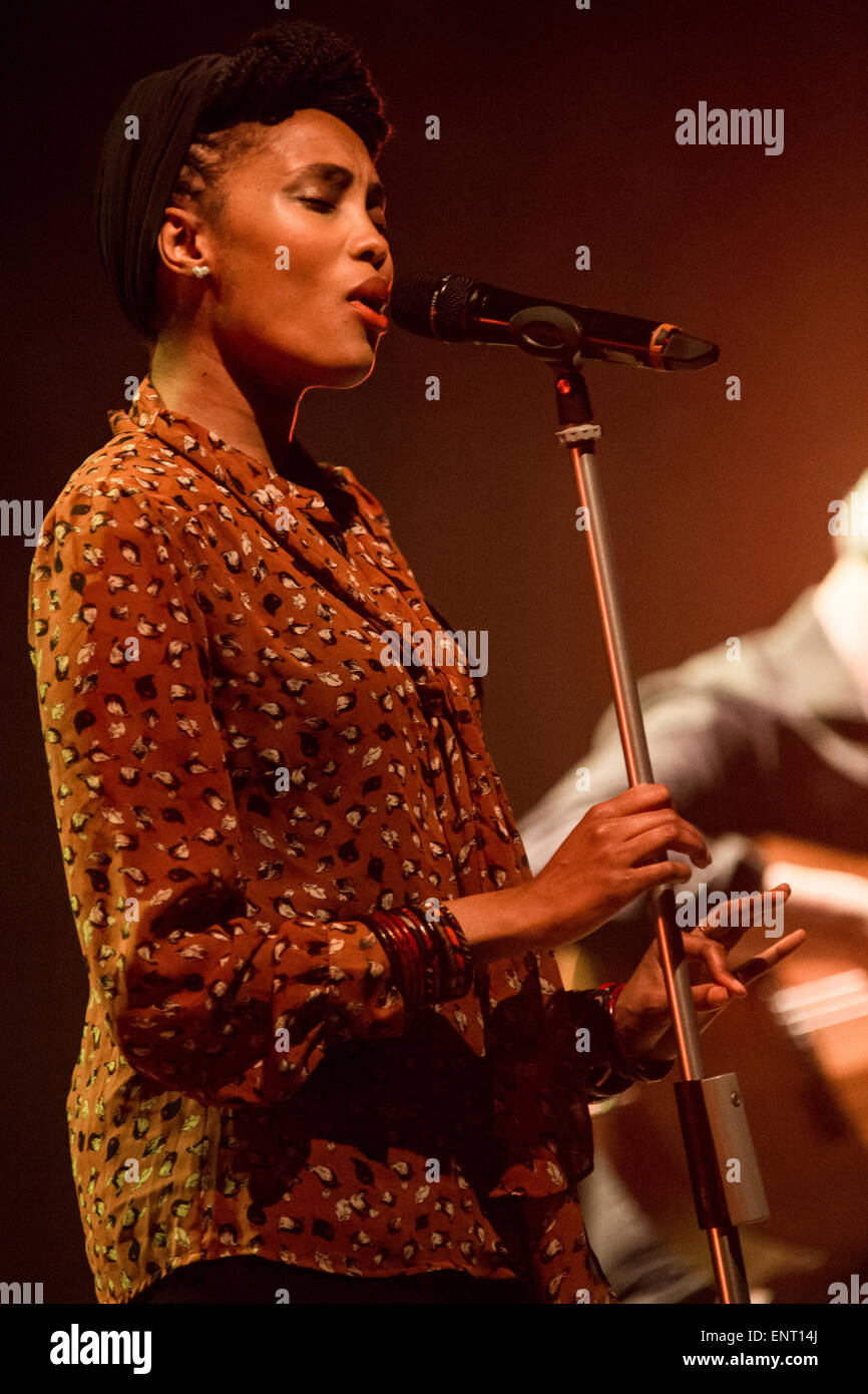 Milan Italy. 10th May 2015. The French singer-songwriter Nadia Mladjao ...