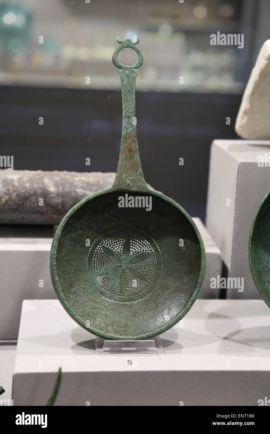 Roman art. Bronze banqueting ware. National Roman Museum. Palazzo ...