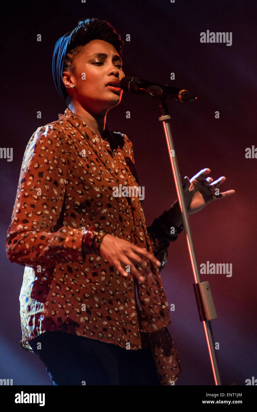 Milan Italy. 10th May 2015. The French singer-songwriter Nadia Mladjao ...