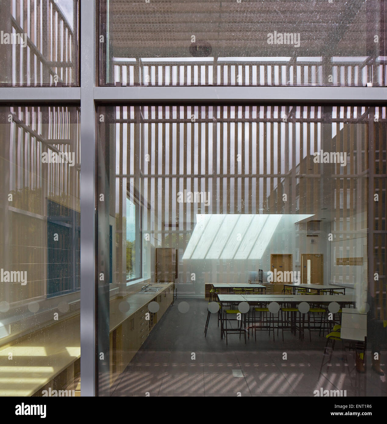 View from balcony to classroom with full-height glazing. Regent High ...