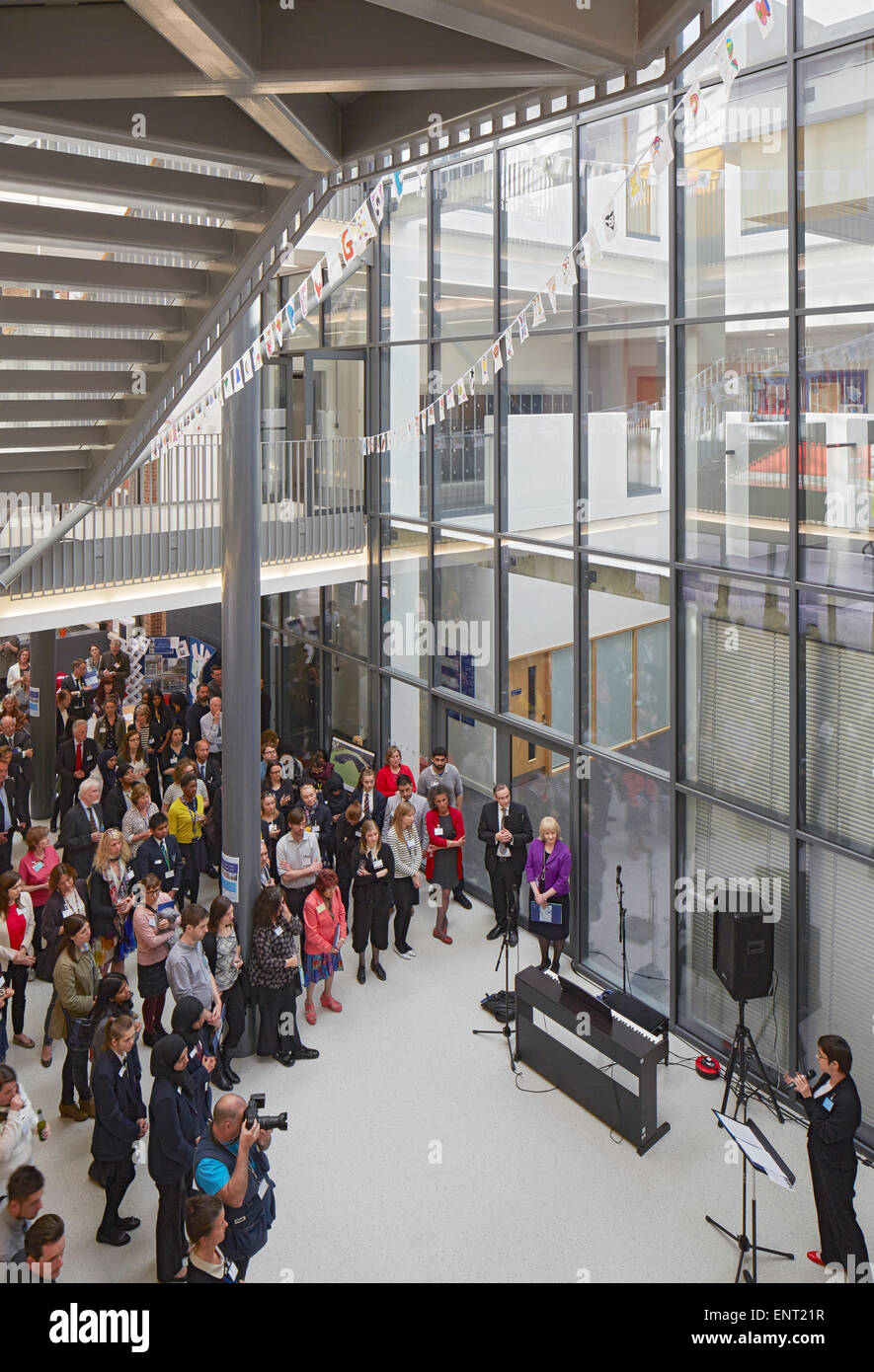The Arcade on opening day. Regent High School, London, United Kingdom ...