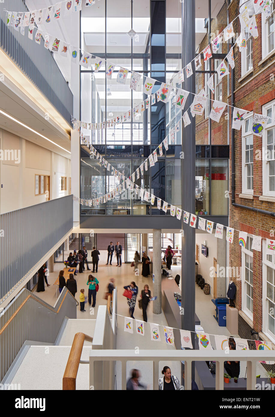 The Arcade, a triple height circulation space. Regent High School ...