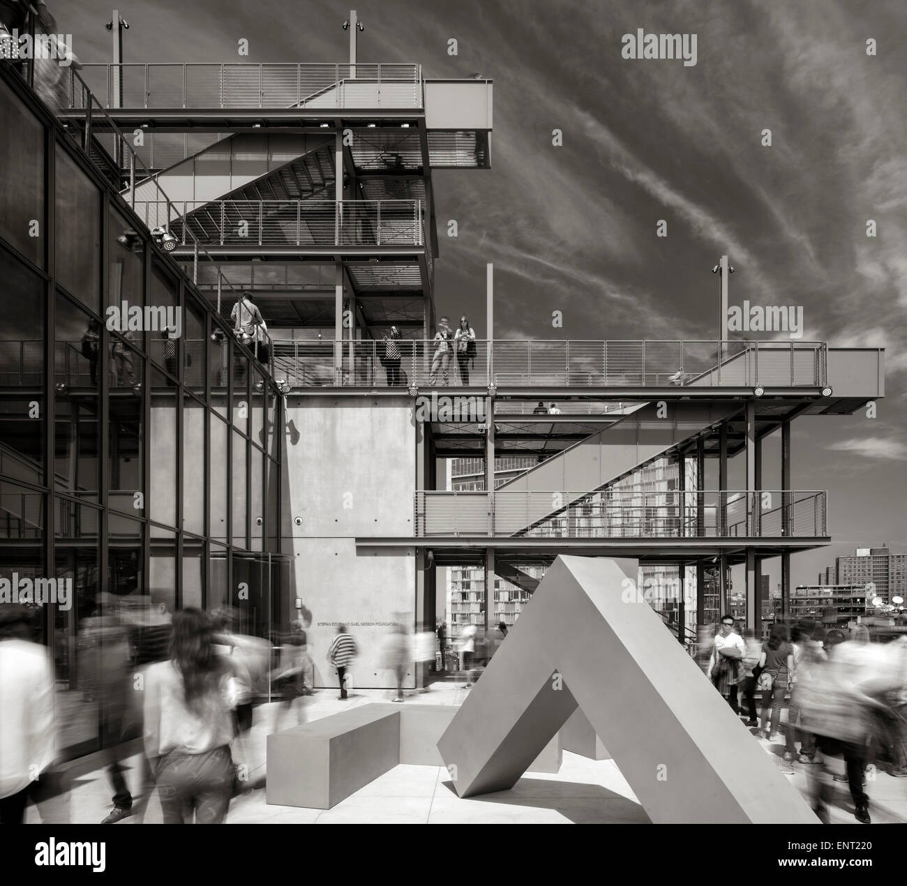 Exterior view of staggered terraces. Whitney Museum of American Art ...