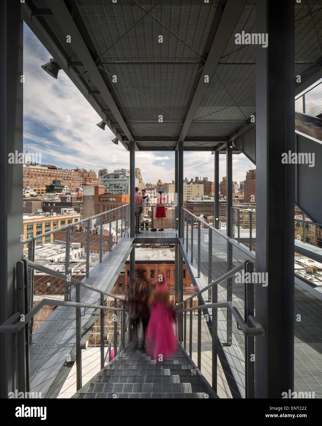 View from terrace to cityscape. Whitney Museum of American Art, New ...