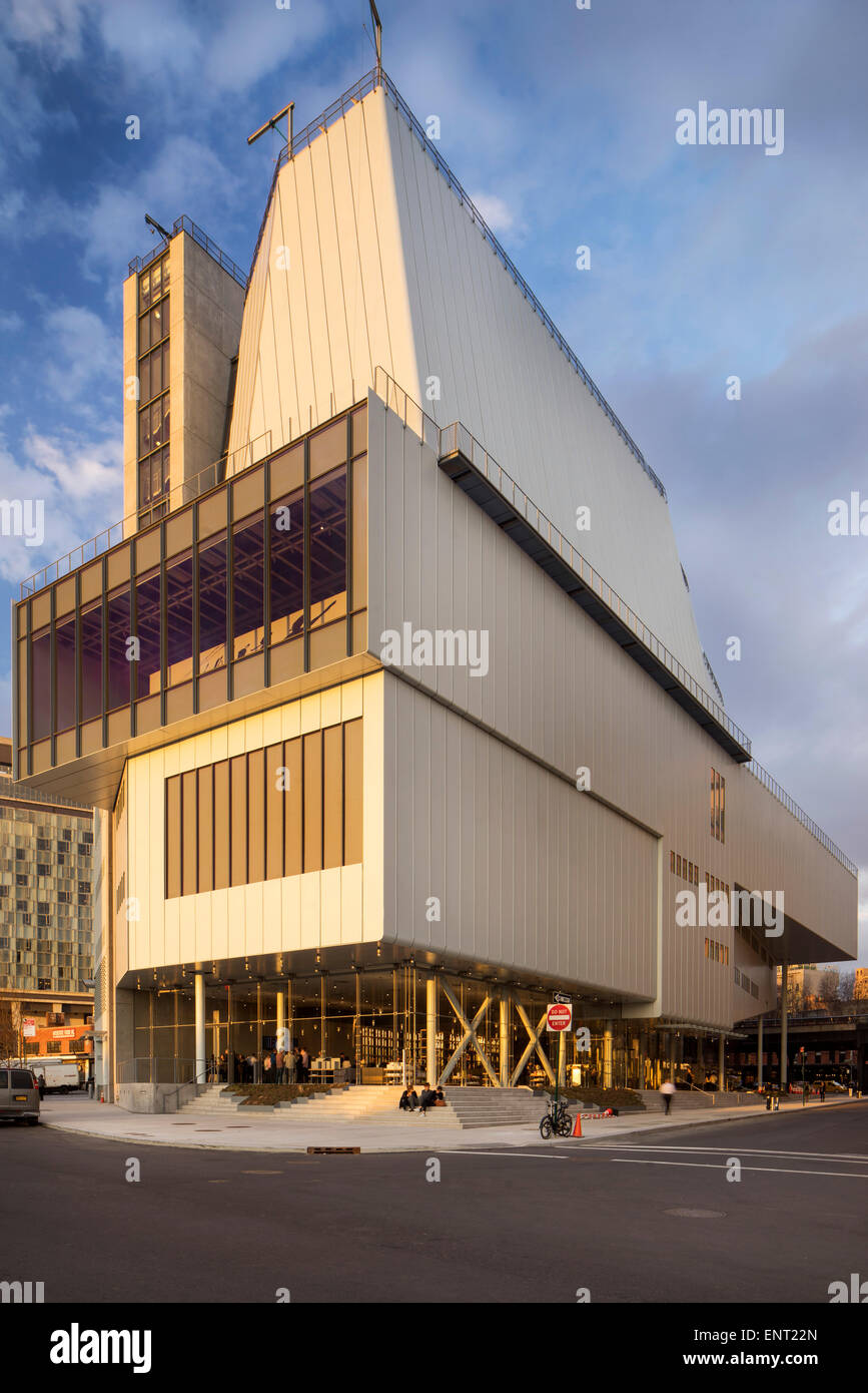 Corner elevation with staggered volumes. Whitney Museum of American Art ...