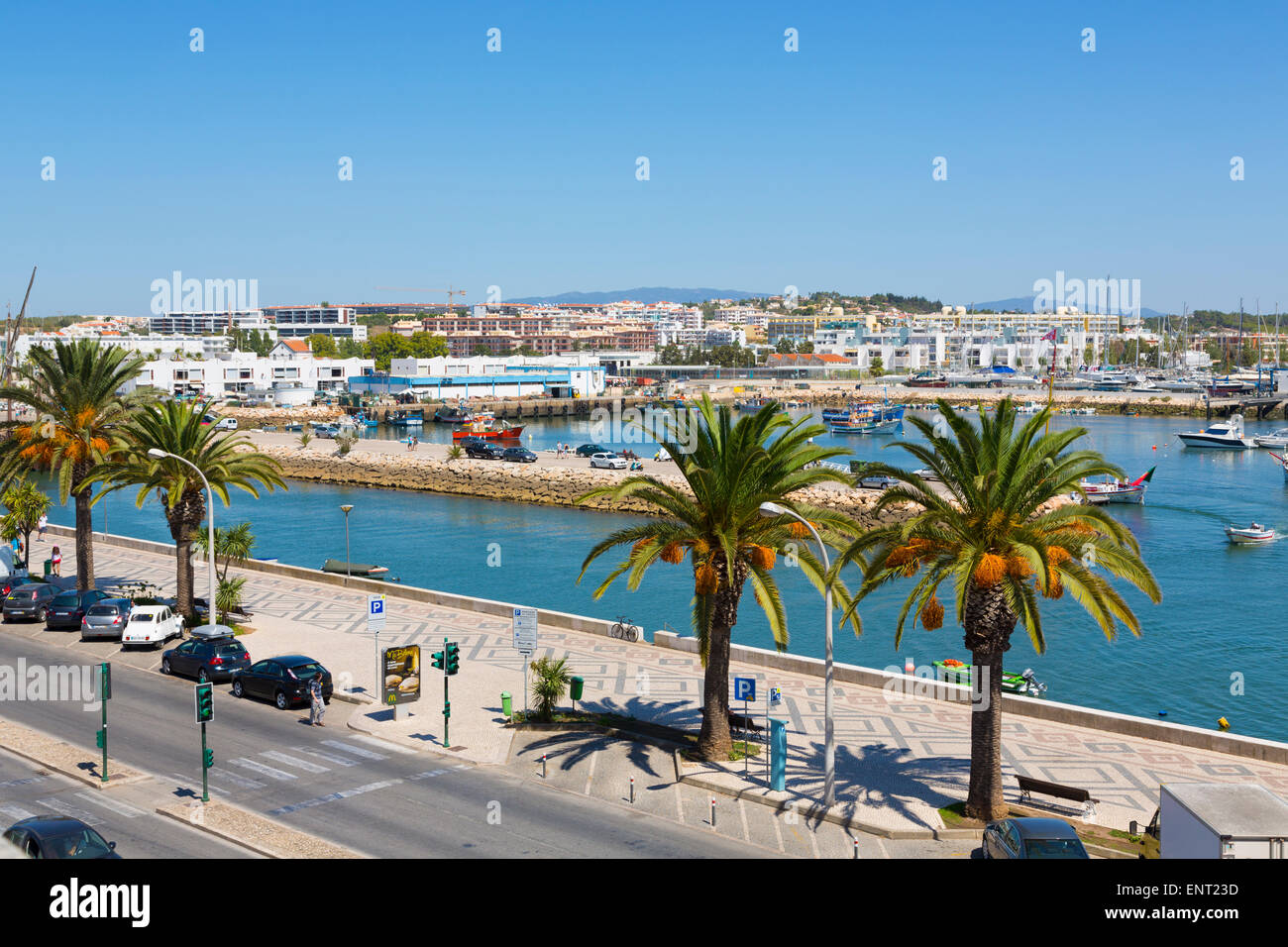 Marina, harbour entrance, Lagos, Algarve, Portugal Stock Photo - Alamy