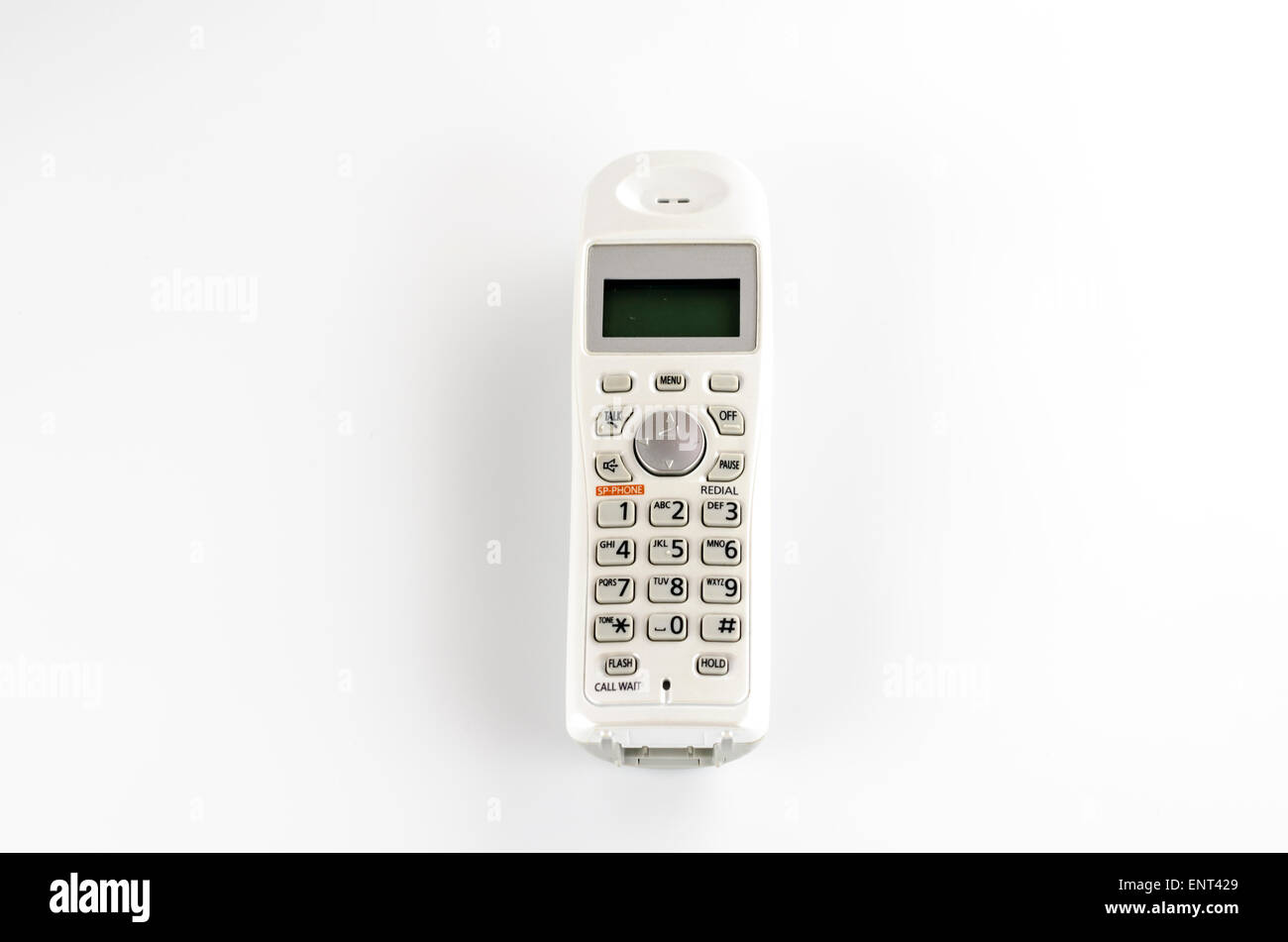 wireless telephone on a white background Stock Photo - Alamy