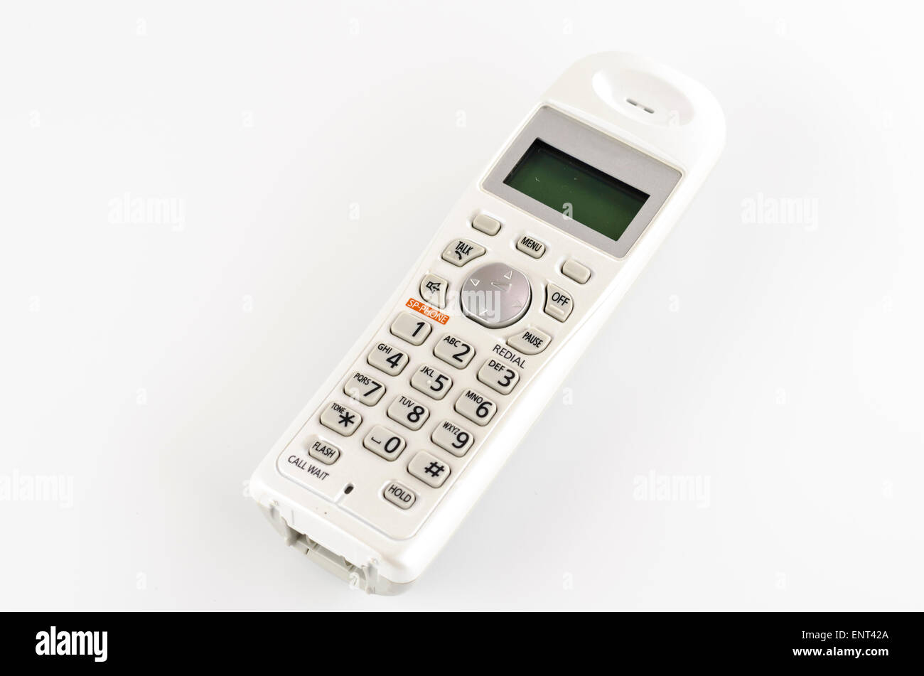 wireless telephone on a white background Stock Photo - Alamy