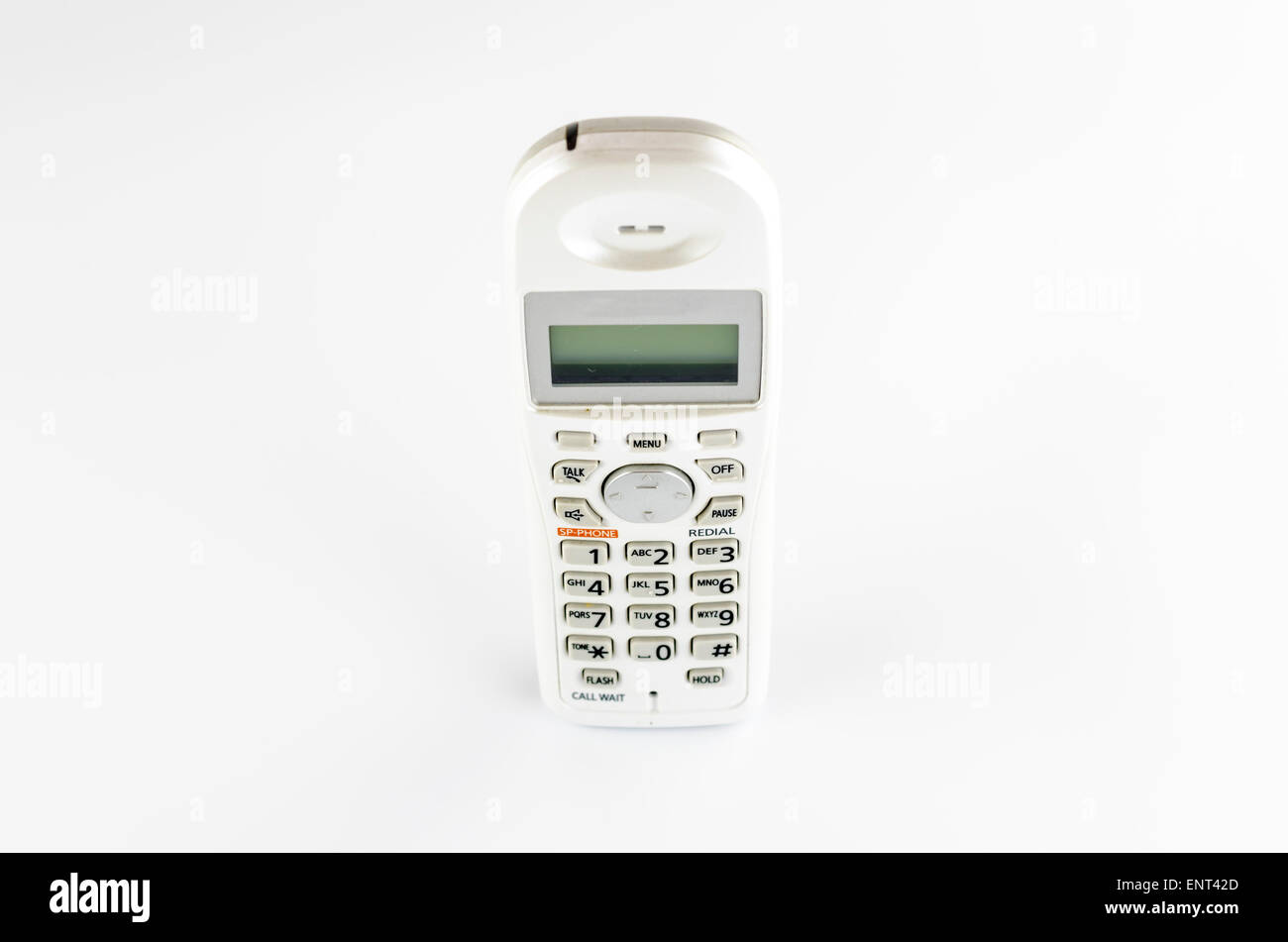 wireless telephone on a white background Stock Photo - Alamy