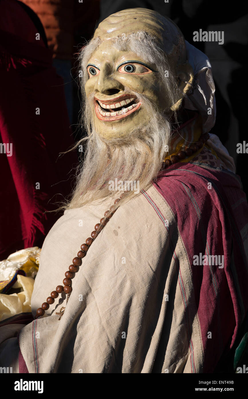 Masked Monk, Mani Rimdu Festival, Tengboche Monastery, Nepal Stock ...