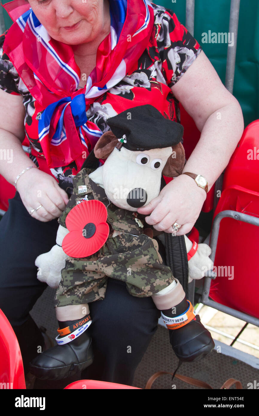 London UK. 10th May 2015. Comedy character Gromit attends the 70th ...