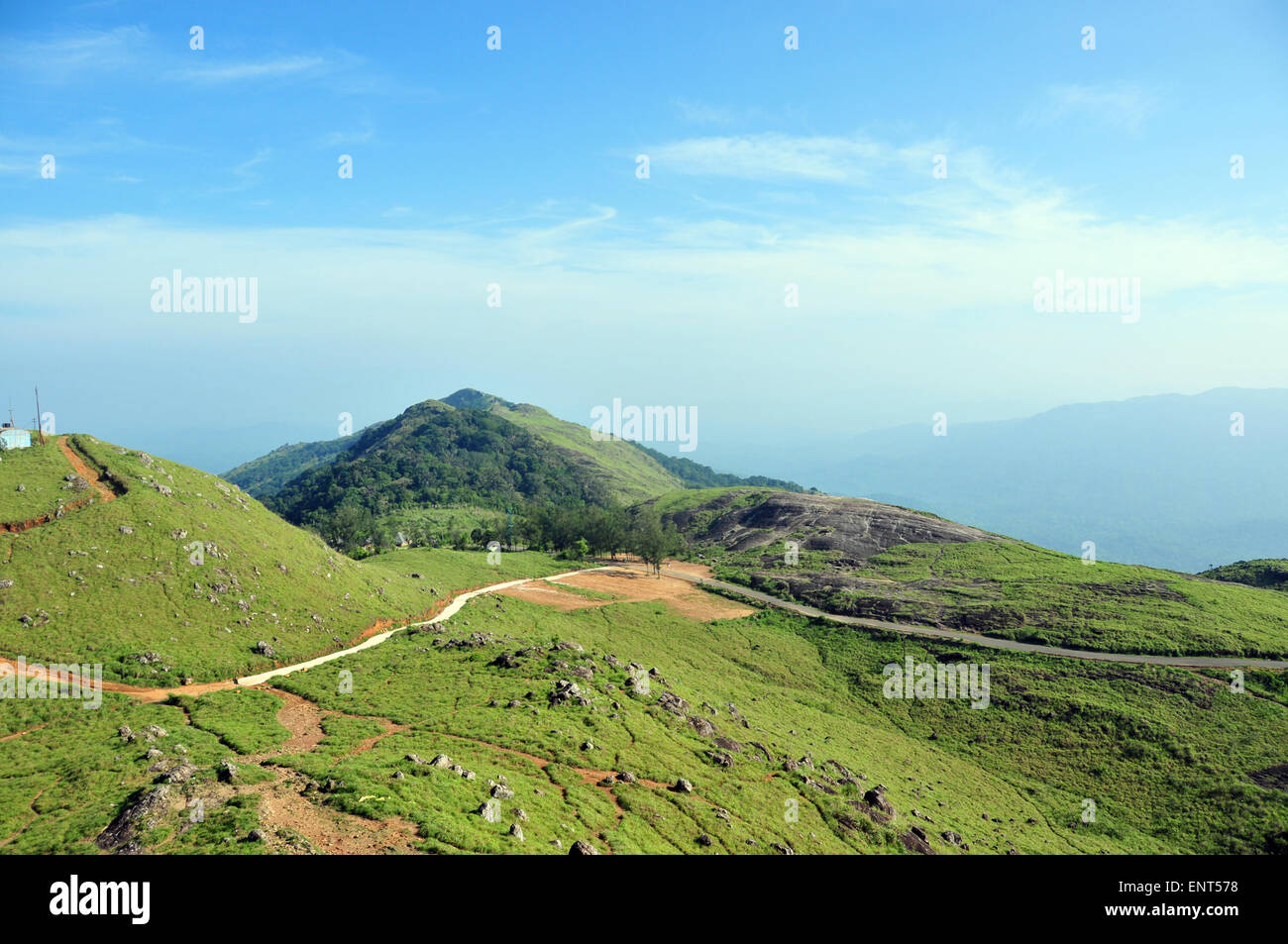 Narrow hill road Stock Photo - Alamy