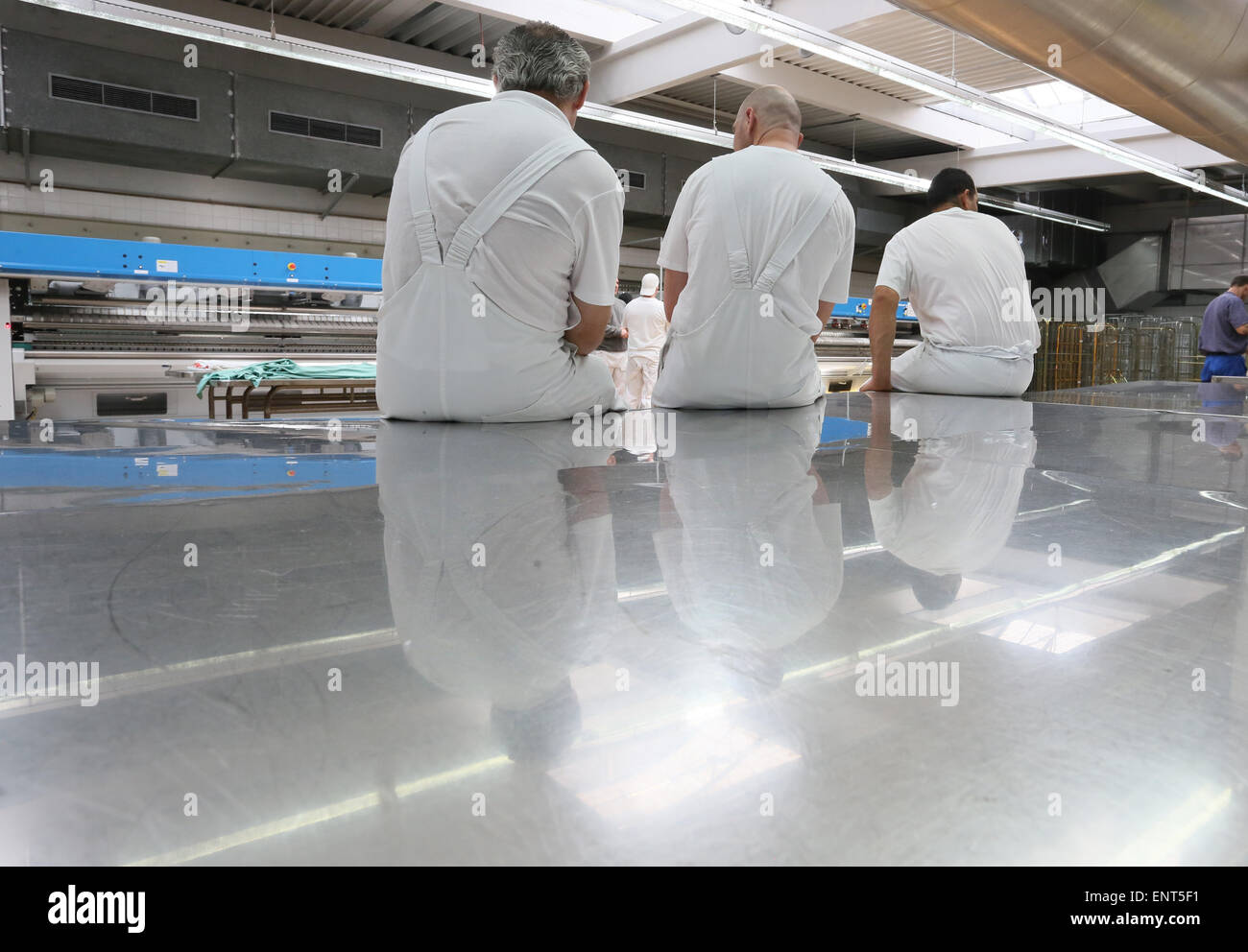 Berlin, Germany. 15th May, 2015. Prison inmates of the Ploetzensee ...