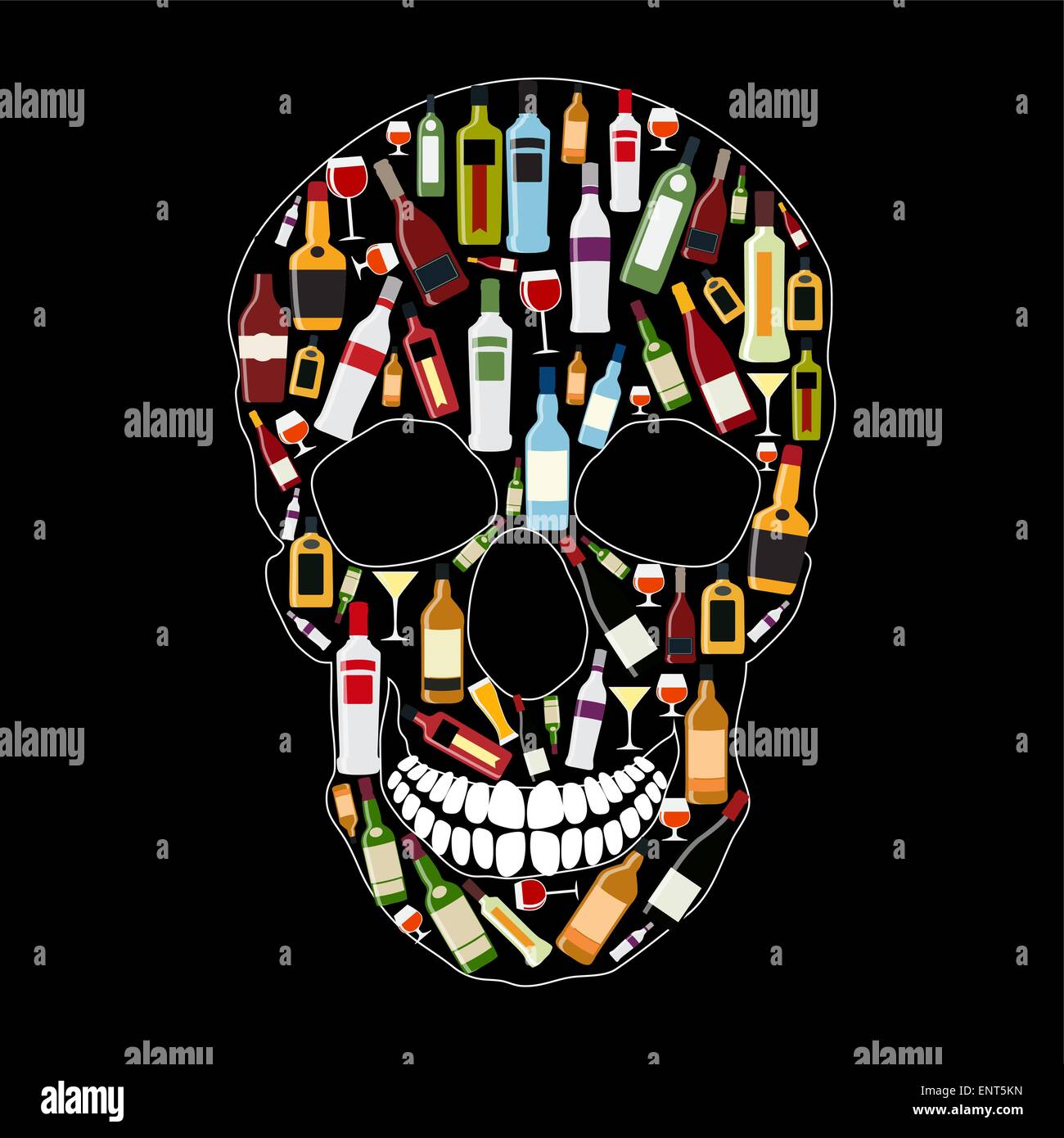 Skull Sign Vector Illustration Stock Vector Image & Art - Alamy