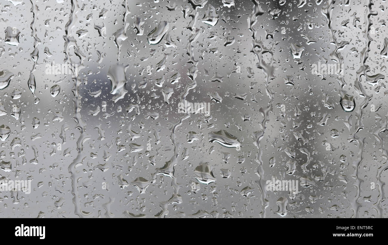 Raindrops on the window, abstract background Stock Photo - Alamy