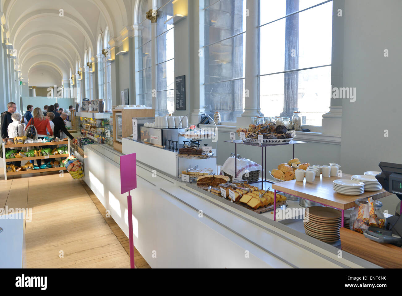 Interior view of the cafe within the National Museum of Scotland Stock ...