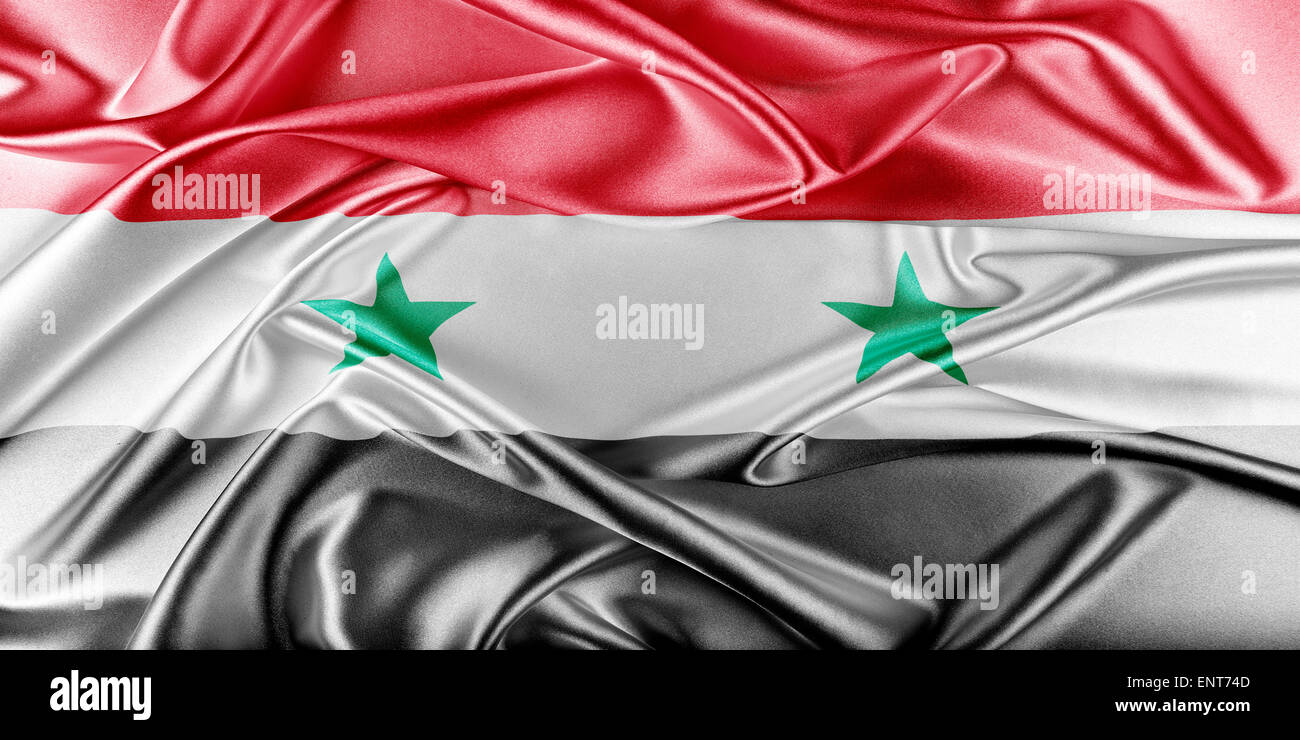 Syria silk flag hi-res stock photography and images - Alamy