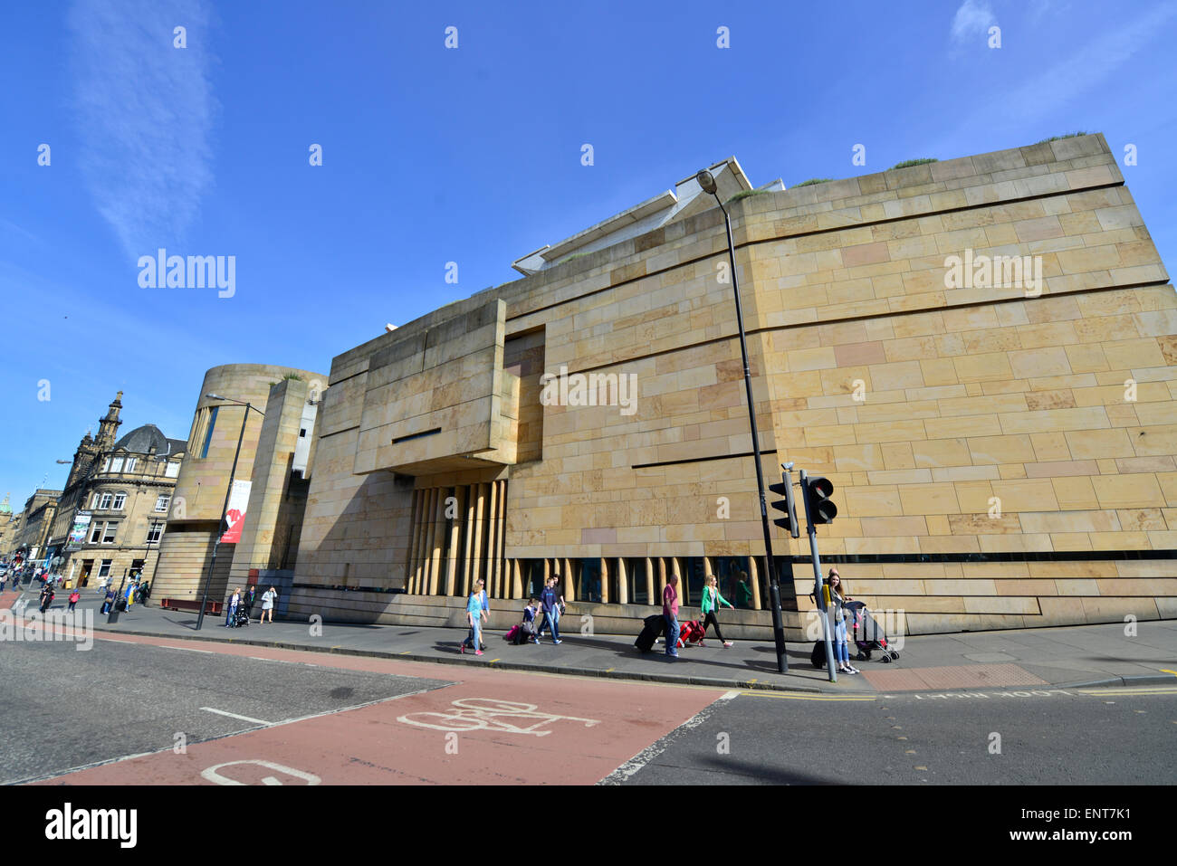 New exterior of National Museum of Scotland Chambers St Edinburgh city ...