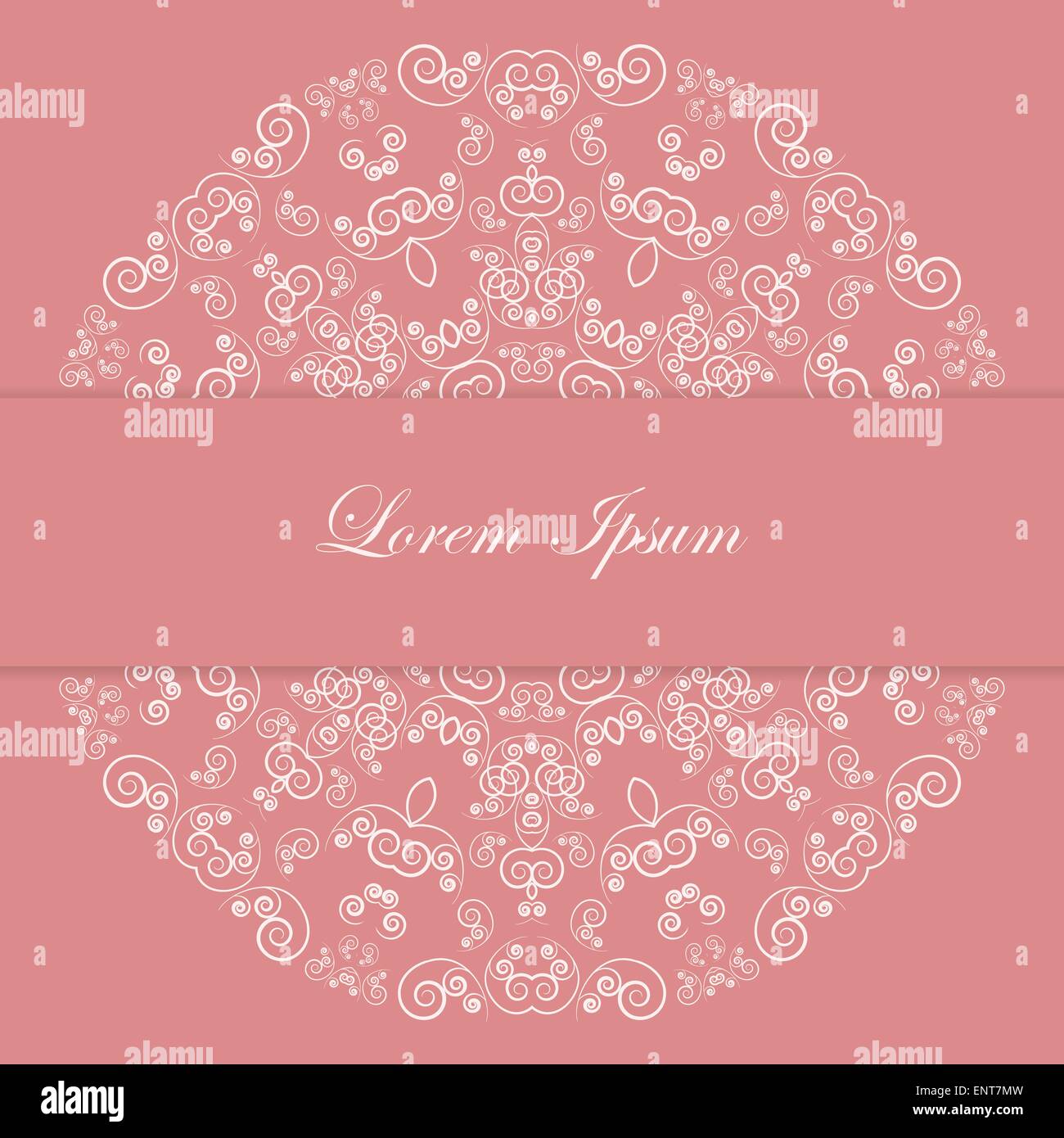 Pink card design with ornate pattern Stock Vector Image & Art - Alamy