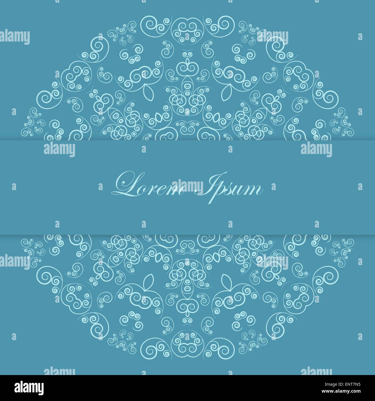 Blue card design with ornate pattern Stock Vector Image & Art - Alamy