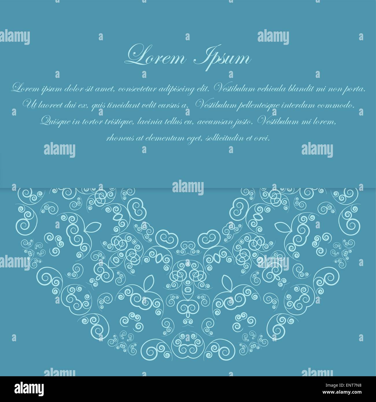 Blue card design with ornate pattern Stock Vector Image & Art - Alamy