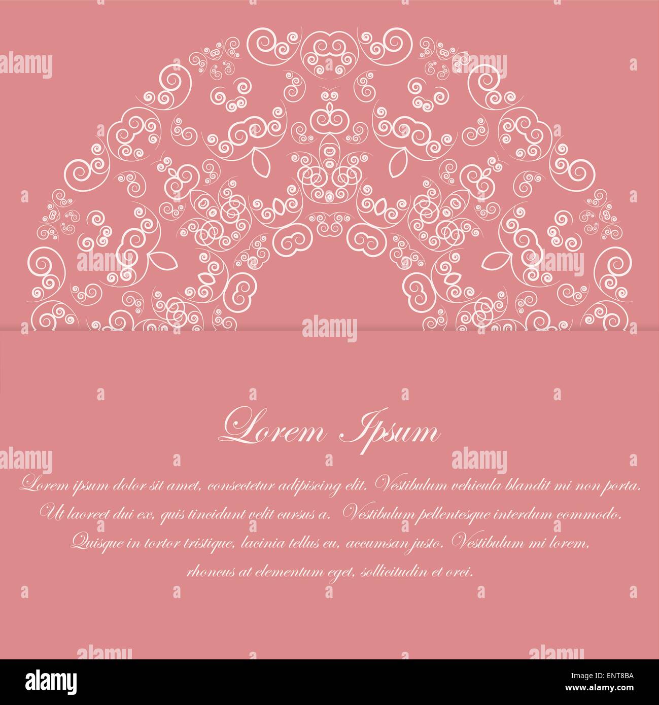 Pink card design with ornate pattern Stock Vector Image & Art - Alamy