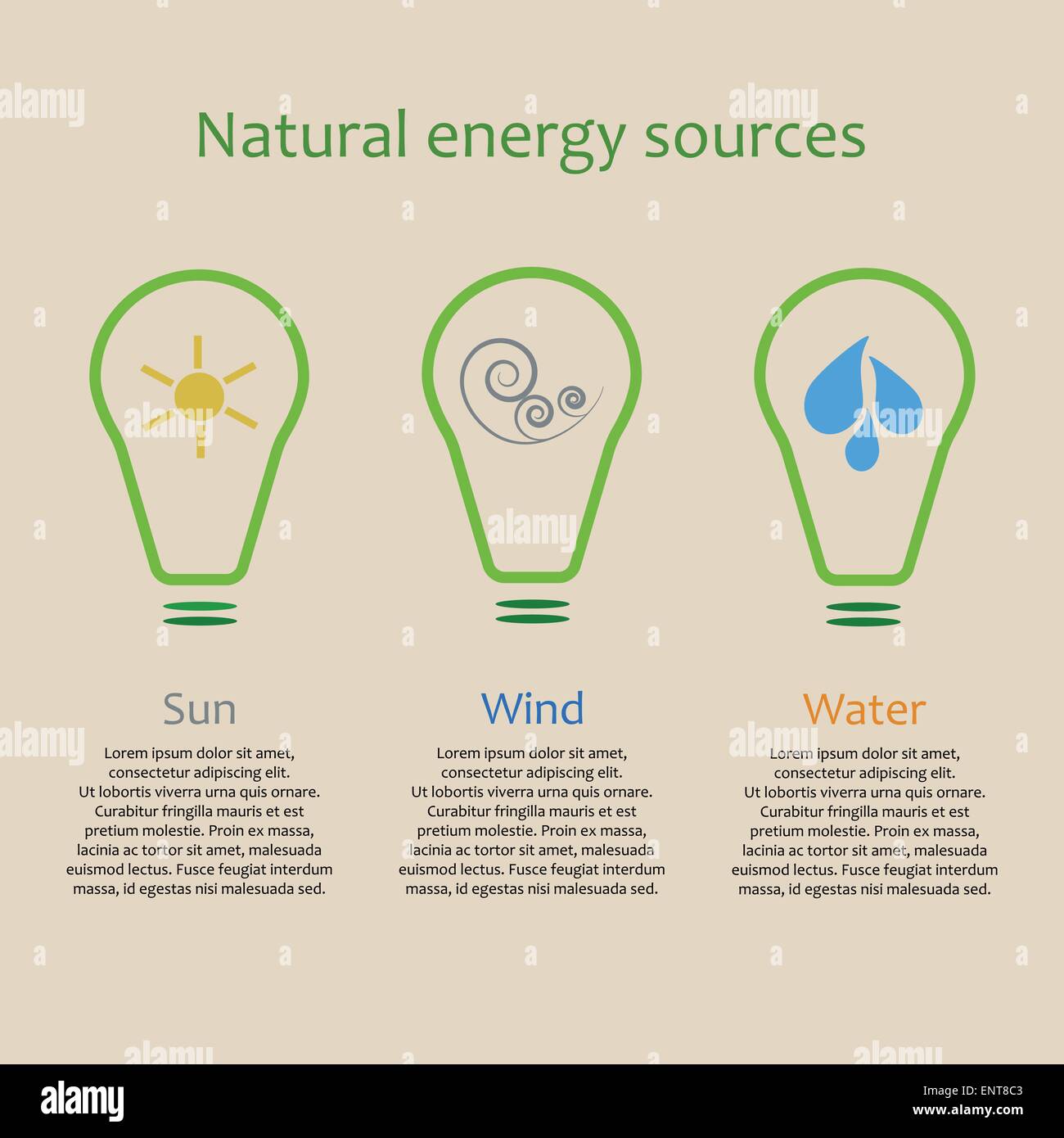 Infographics of natural energy sources Stock Vector Image & Art - Alamy