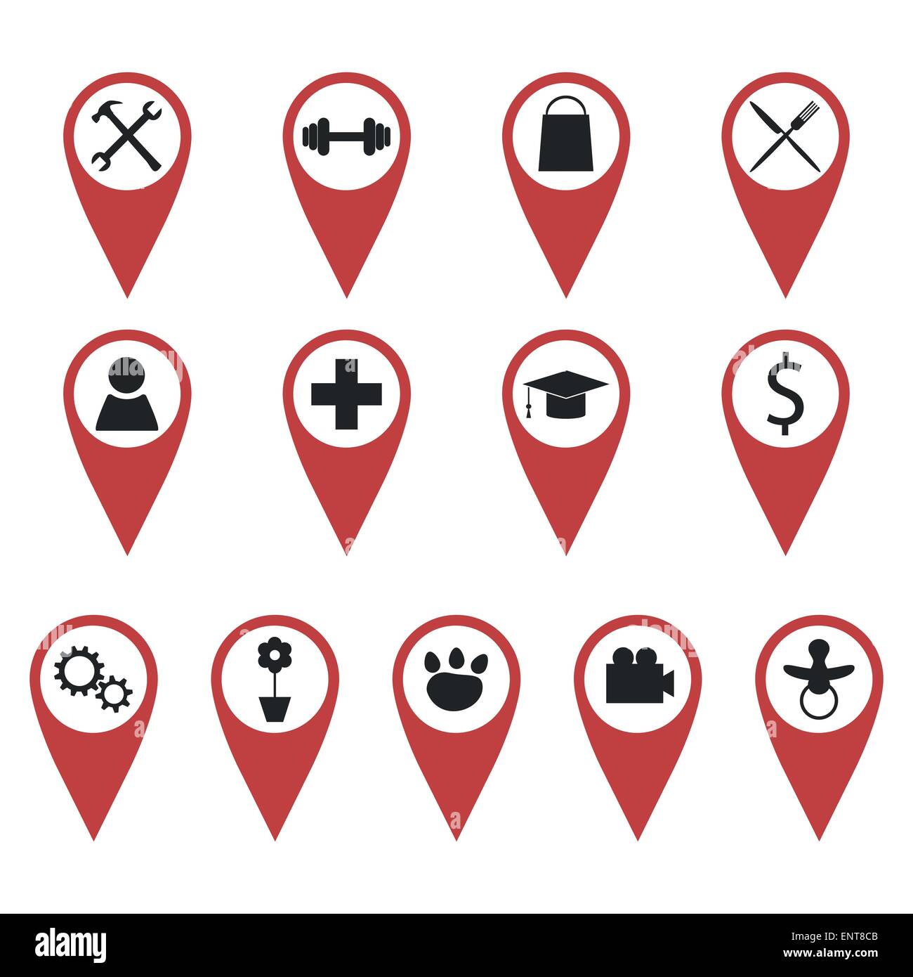 Sign showing map city Cut Out Stock Images & Pictures - Alamy