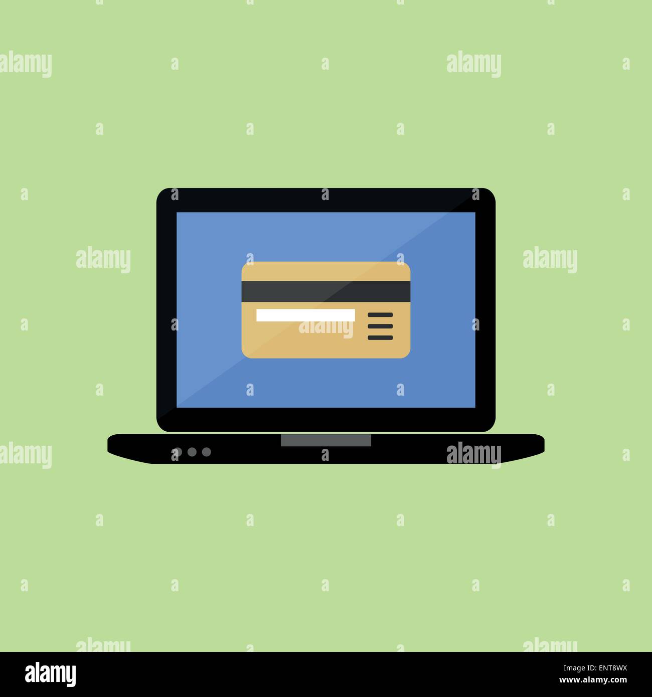 Laptop card Stock Vector Images - Alamy