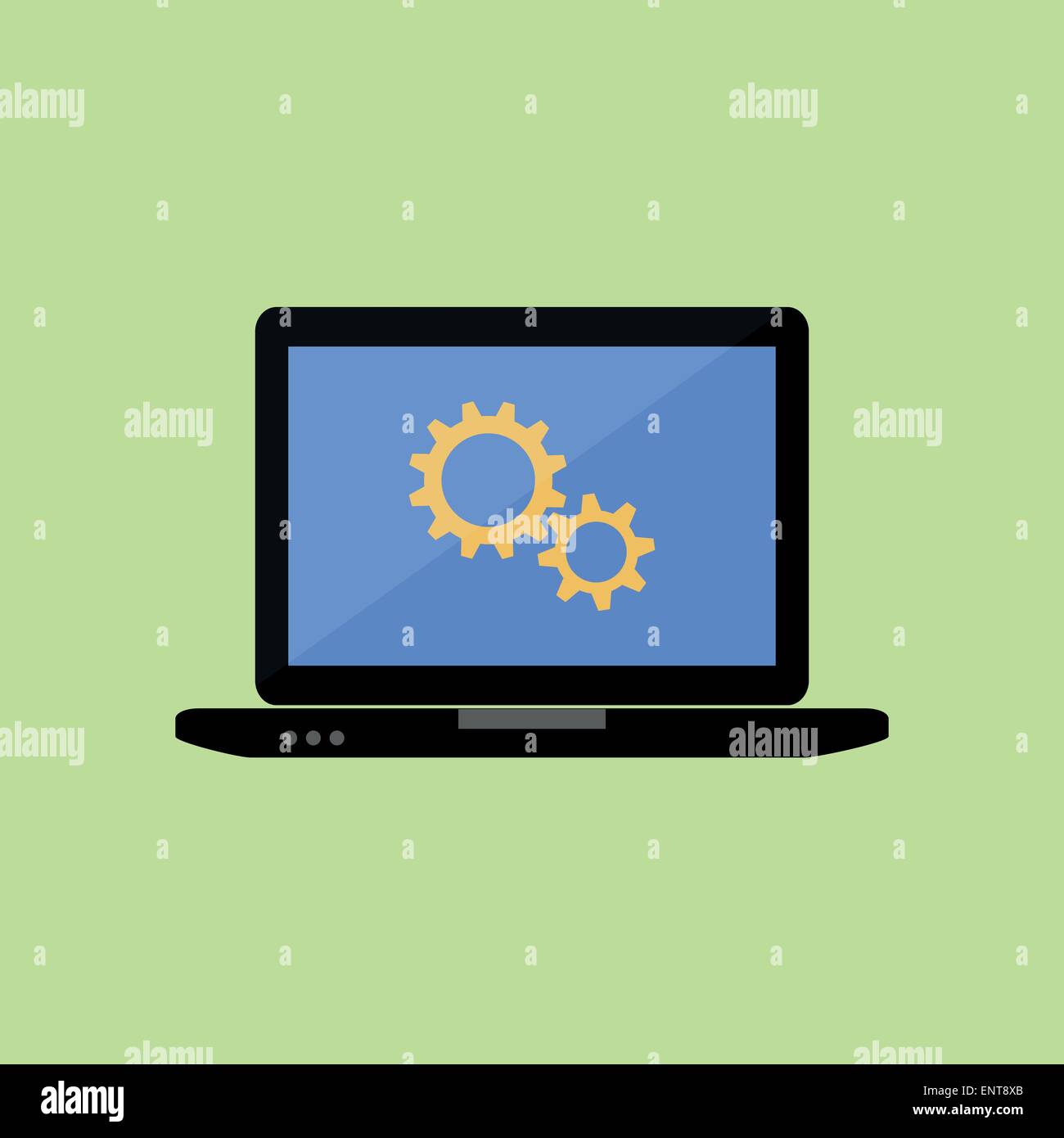 Laptop settings help service hi-res stock photography and images - Alamy