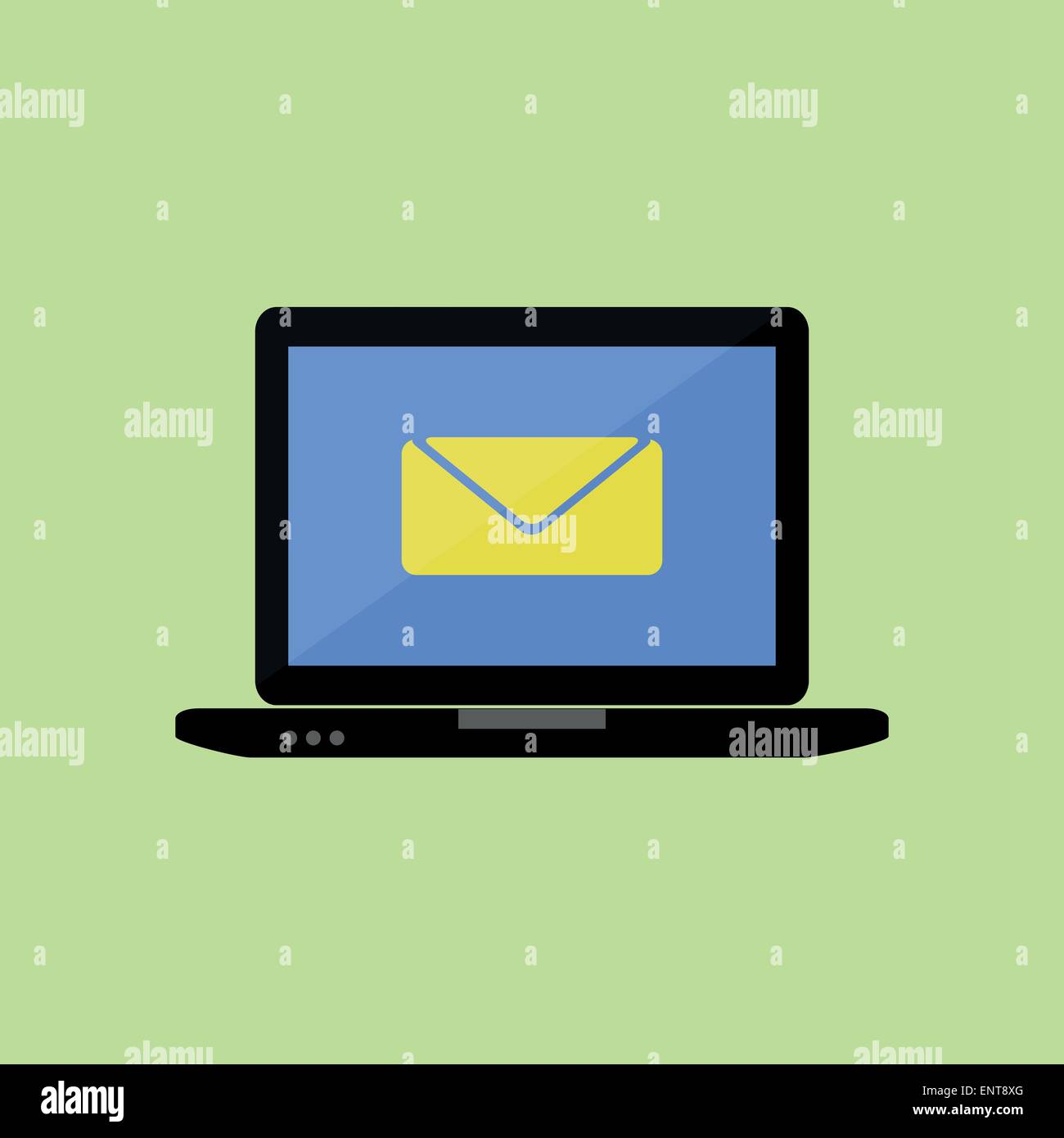 Laptop computer message Stock Vector Images - Alamy
