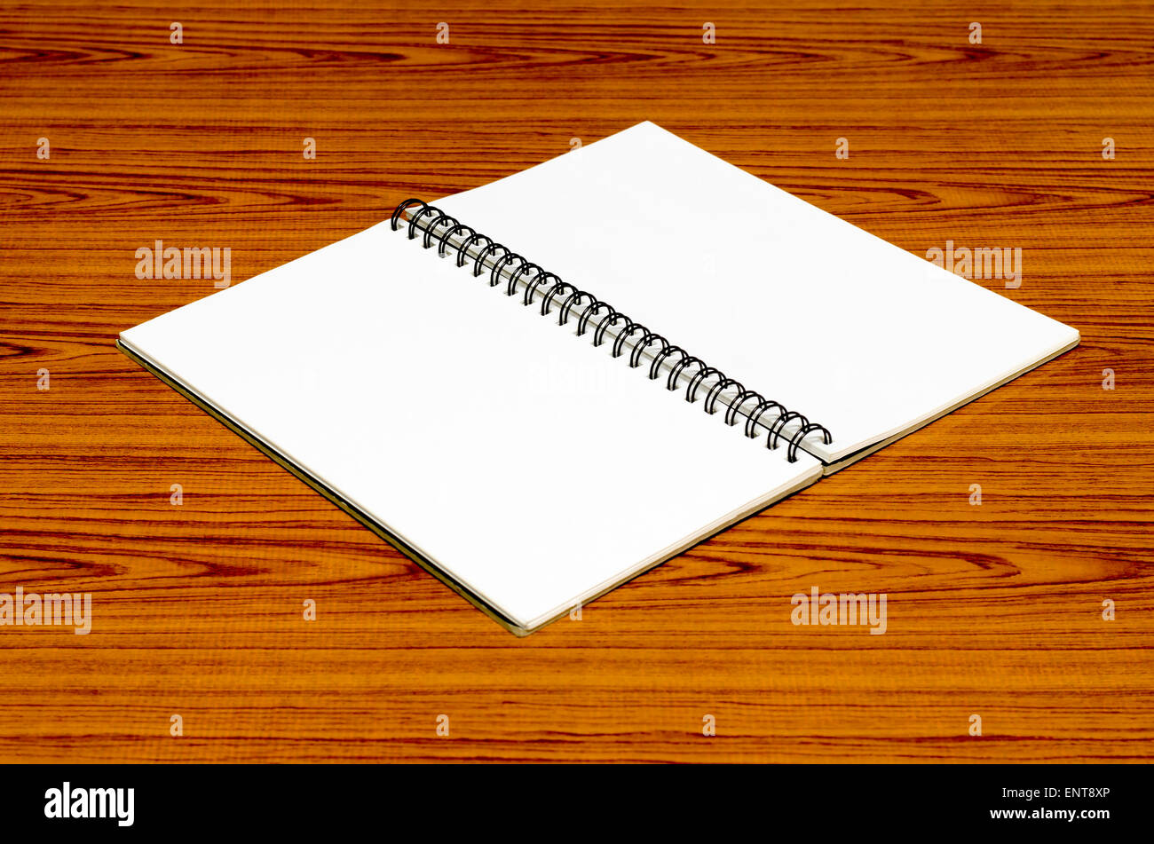 notebook line on wood background Stock Photo - Alamy